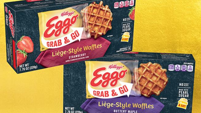 Eggo Grab And Go Liège Style Waffles Progressive Grocer